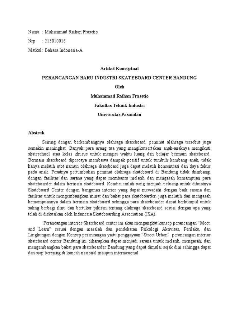 Asistensi Ke 2 Artikel Konseptual M Raihan F | PDF