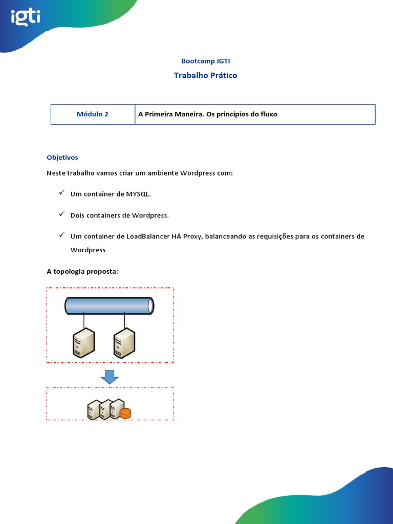 Enunciado Do Trabalho Prático - Módulo 2 - Bootcamp Profissional DevOps | PDF | WordPress | Rede ...