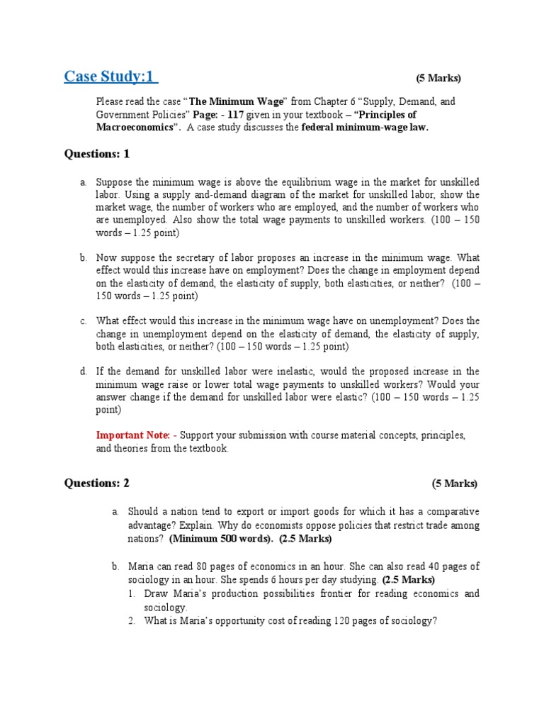 Econ Revision Questions | PDF