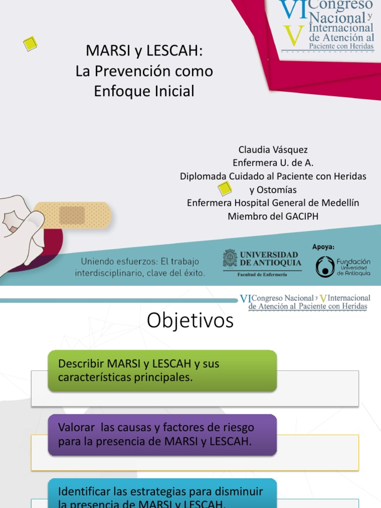 Prevención MARSI y LESCAH: Enfoque inicial para lesiones cutáneas | PDF ...