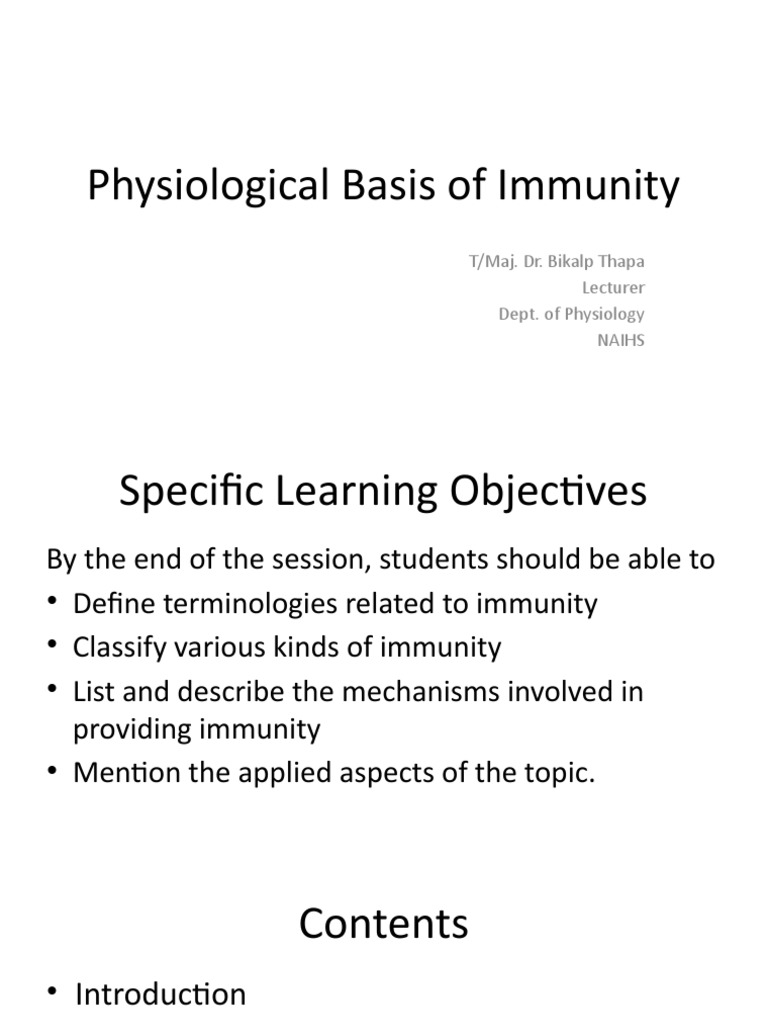 Physiology Immunity | PDF | T Cell | Immune System