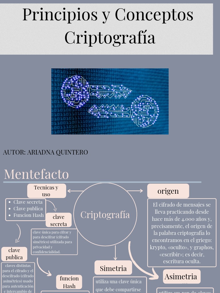 Principios y Conceptos Criptografía | PDF | Criptografía | Clave (criptografía)