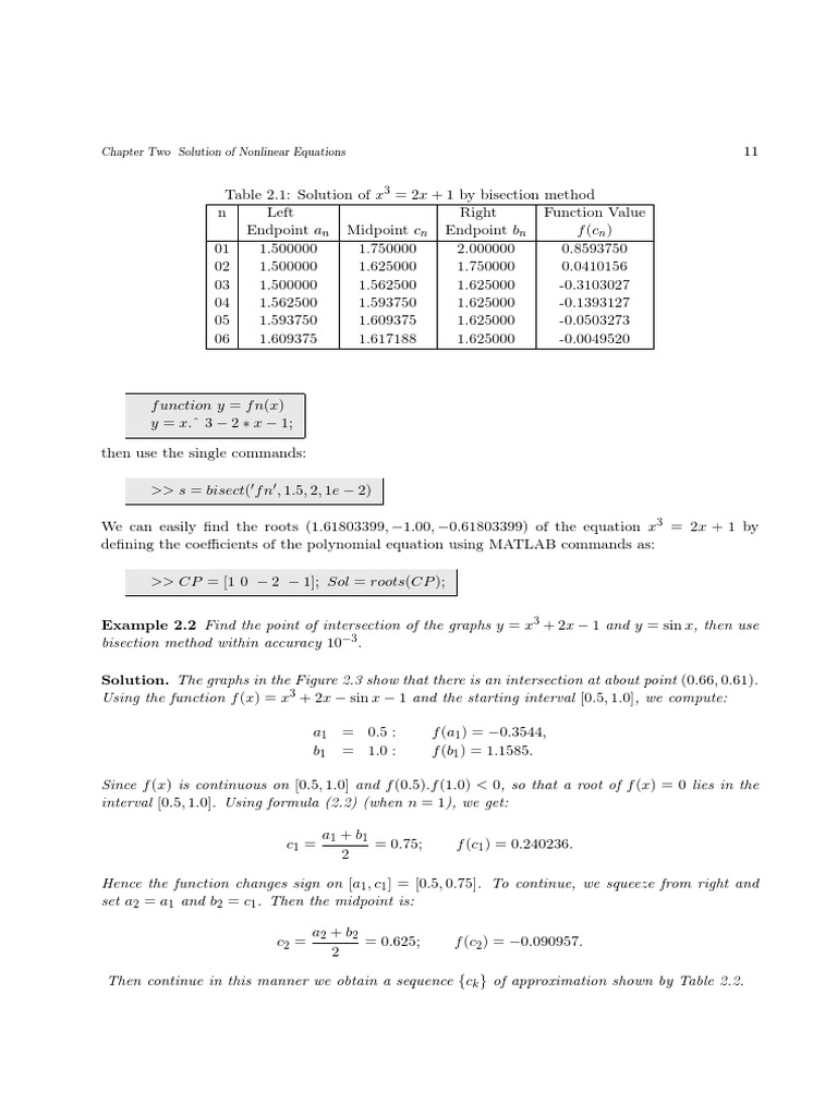 Bisection Method | PDF | Zero Of A Function | Equations Bisection Method | PDF | Zero Of A Function | Equations