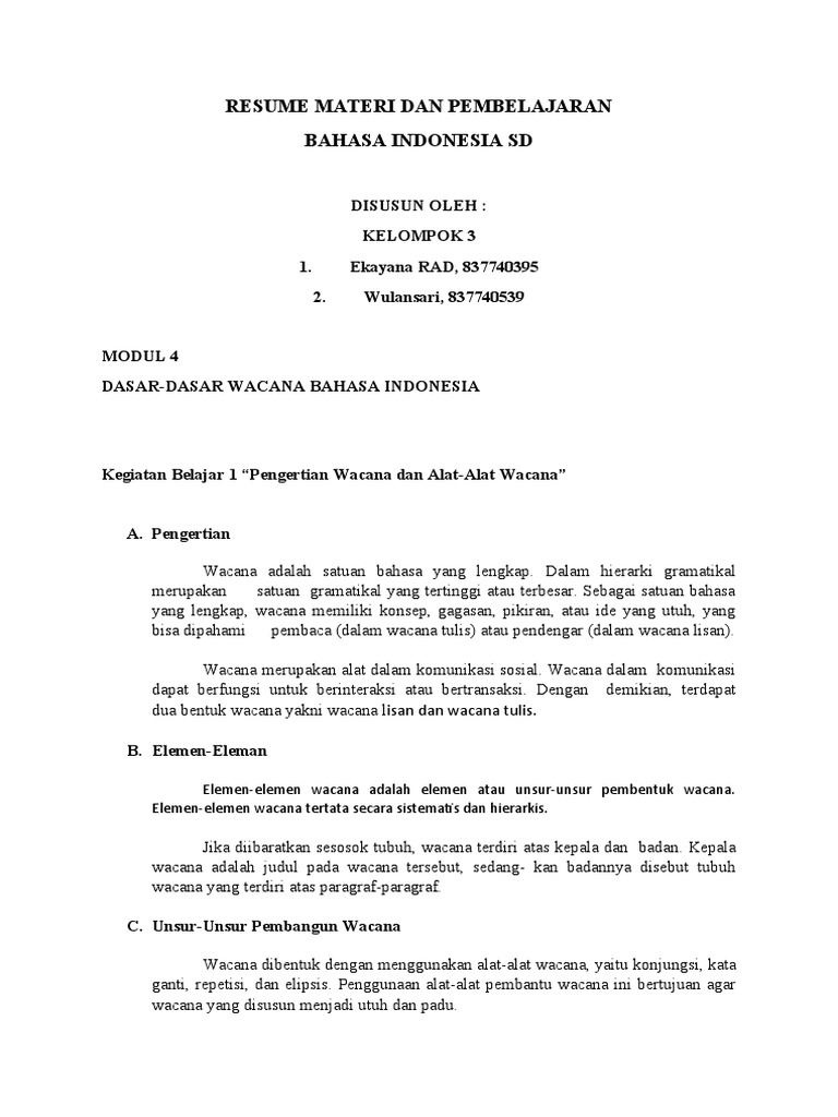 Resume Modul 4 | PDF