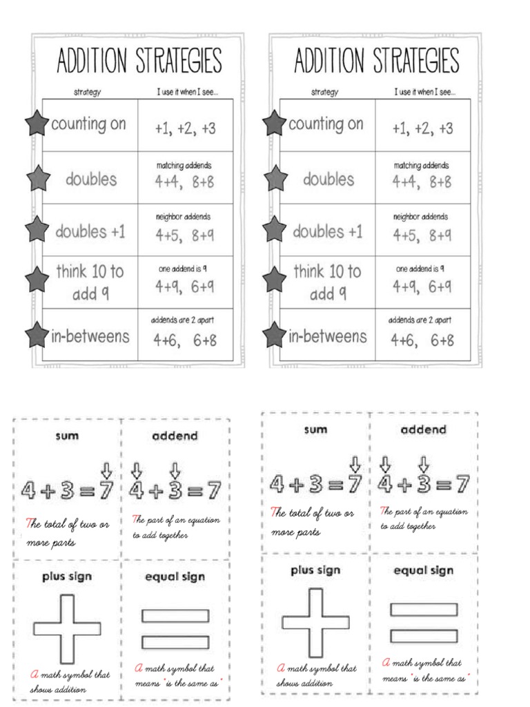 Addition Strategies | PDF