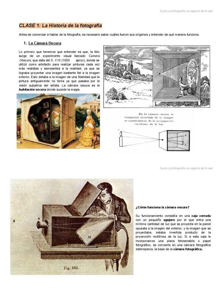 Historia y evolución de la fotografía | PDF | Imagen | Óptica