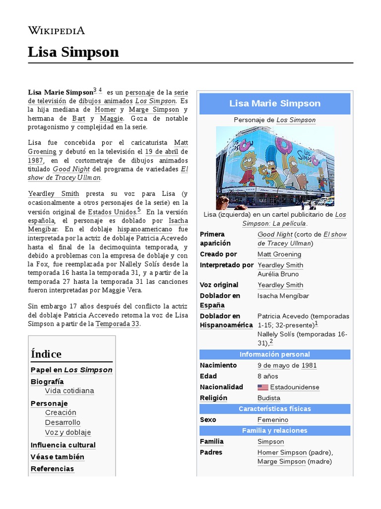 Lisa Simpson | PDF | Lisa Simpson | Los Simpsons