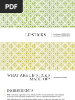 Lipstick Process & Flow Chart | PDF | Wax | Cosmetics