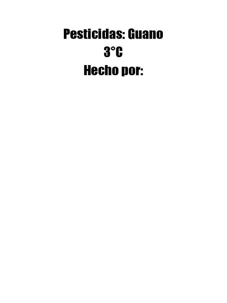 Tipos y usos del guano como fertilizante | PDF | Fertilizante | Pesticida