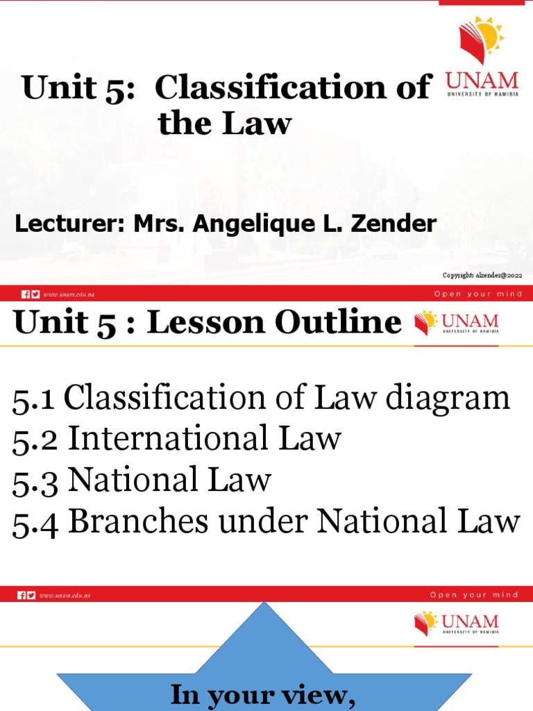 Classification of Law | PDF | Property | International Law