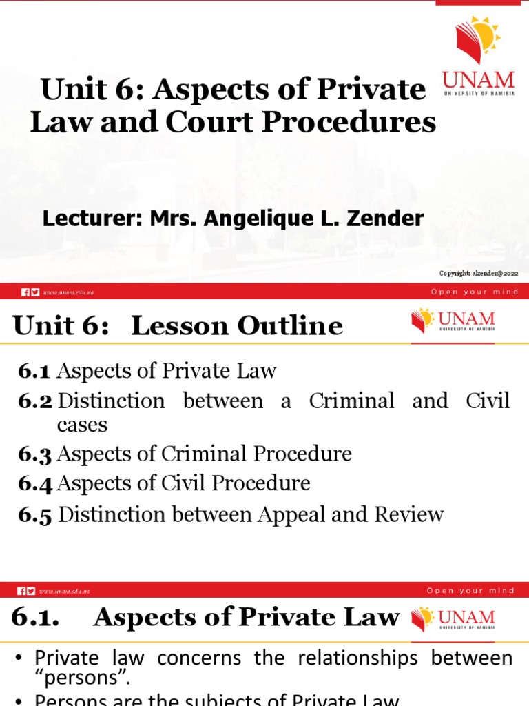 Private Law & Court Procedures | PDF | Burden Of Proof (Law) | Bail