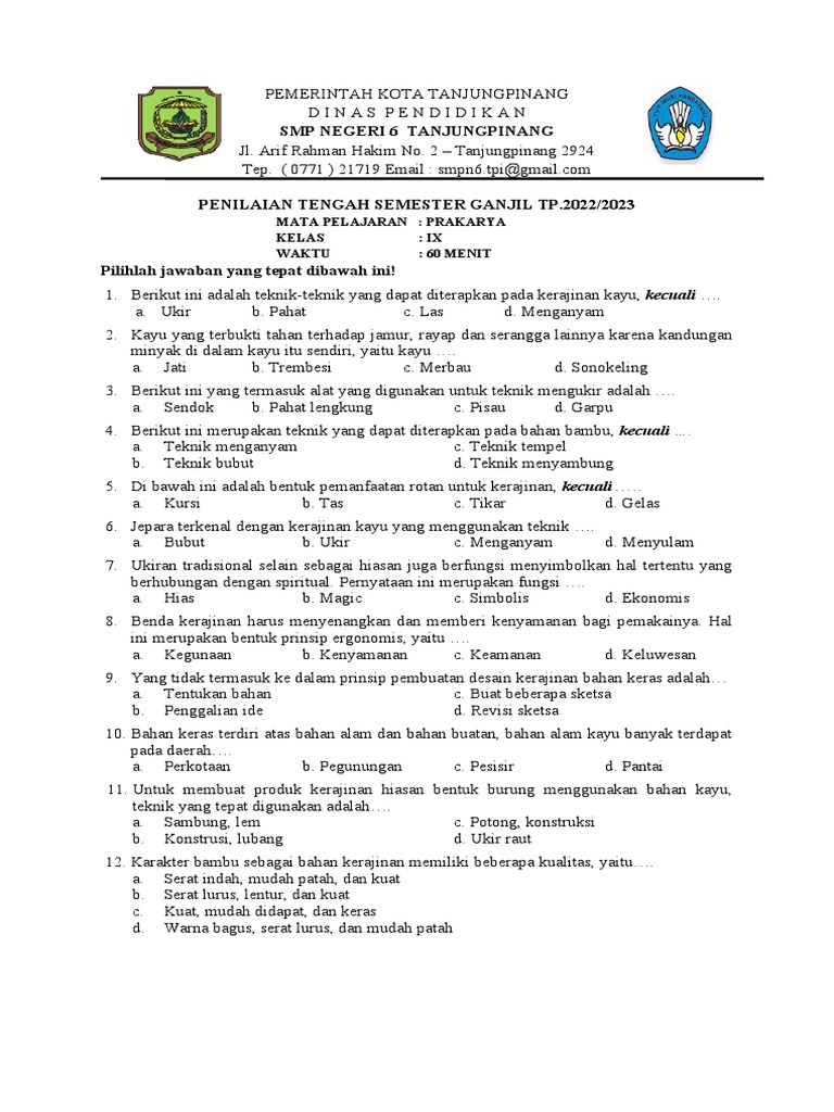 PTS Prakarya KLS 9 | PDF | Griya & Taman