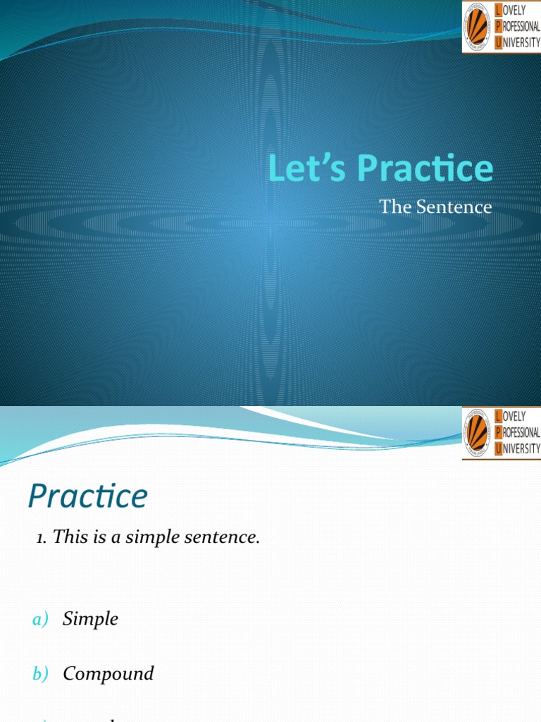 Tutorial 1 The Sentence | PDF