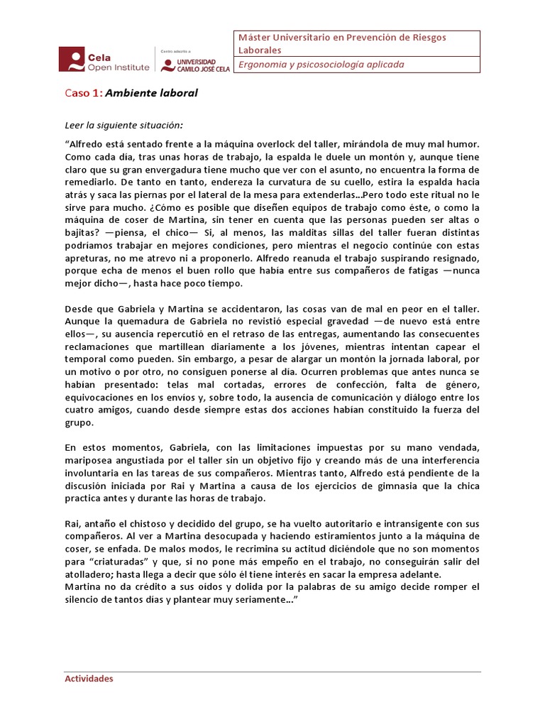 MPRL - Caso Pr-Ctico - M12A Ambiente Laboral | PDF