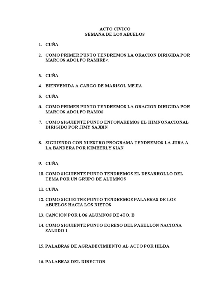 ACTO CIVICO