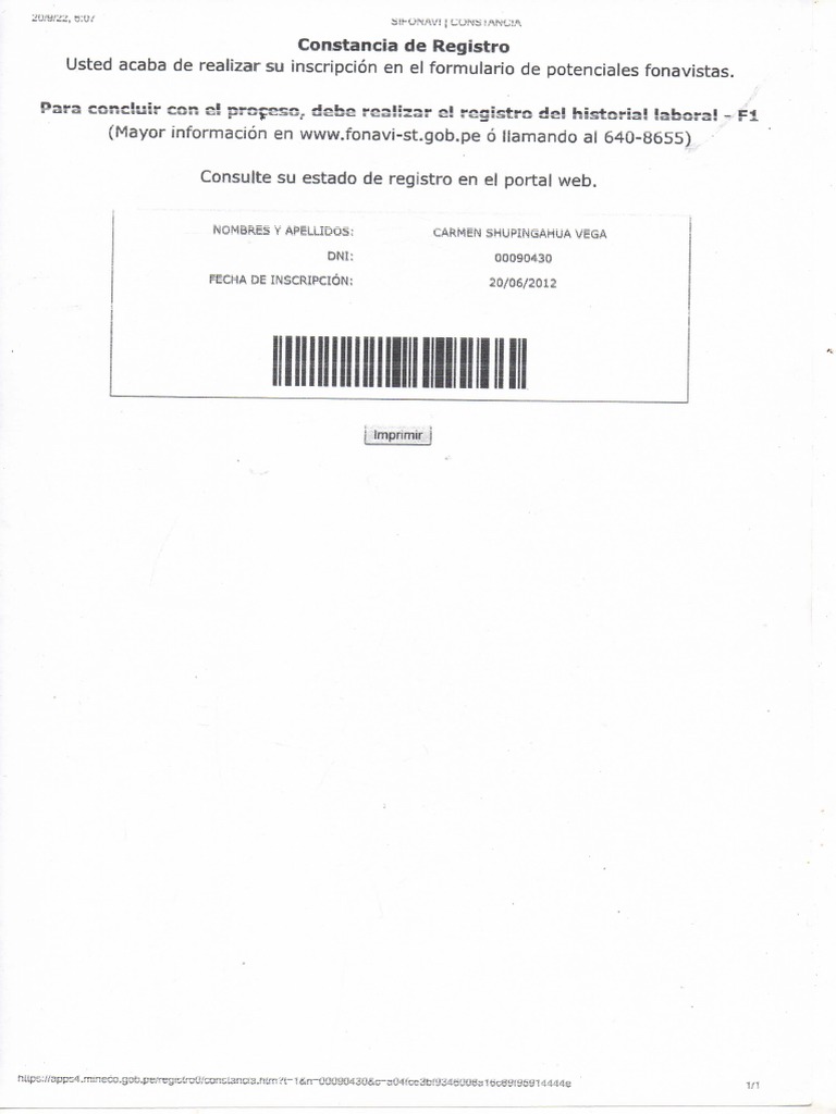 Documentos FONAVI 2022 Carmen Shupingahua | PDF