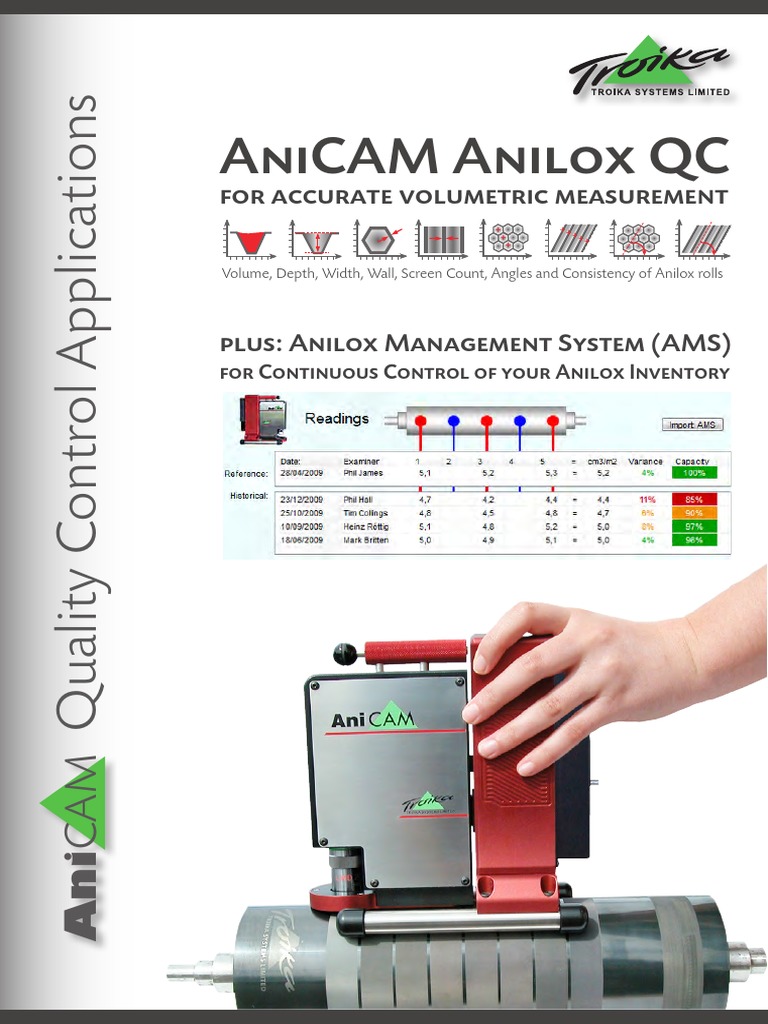 Troika AniCAM Anilox QC Print Systems en | PDF | Computing