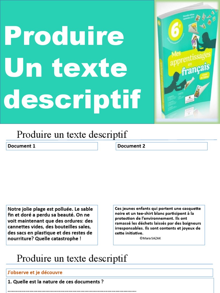 Texte Descriptif | PDF
