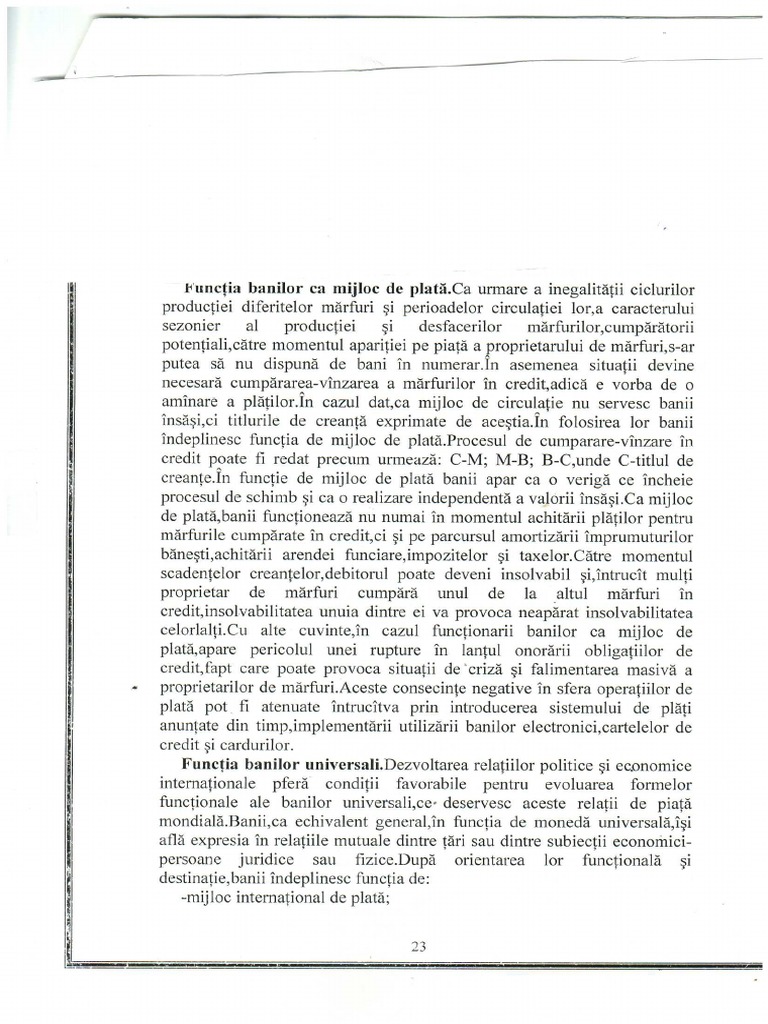 Funcțiile Banilor | PDF