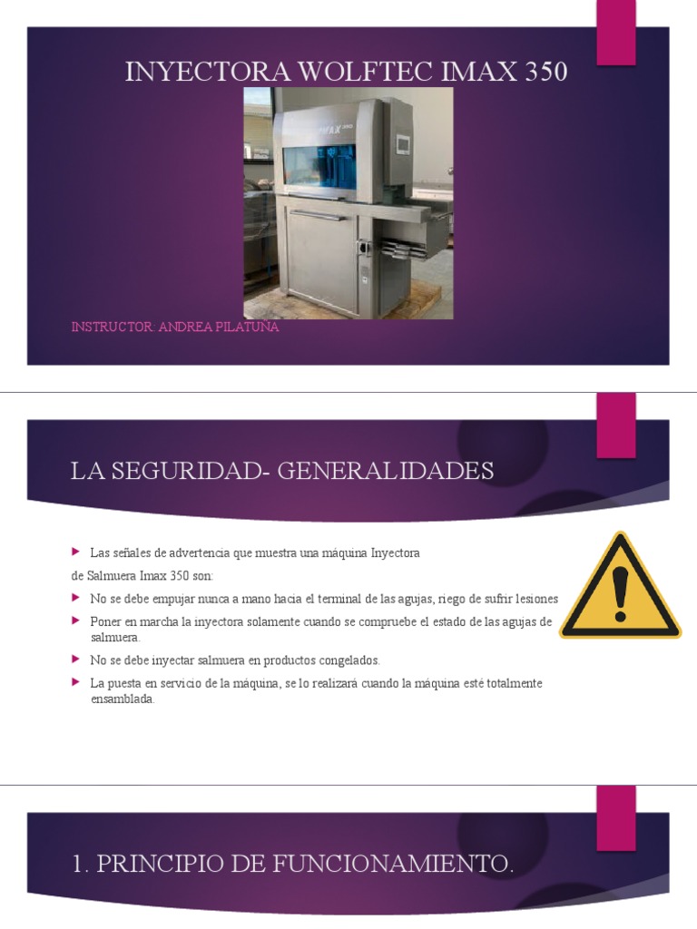 Capacitacion Inyectora Wolftec-Imax 350 | PDF | Bienes manufacturados ...