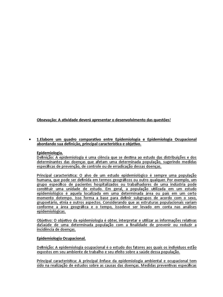 Atividade de Pesquisa - Higiene Ocupacional | PDF | Autoajuda