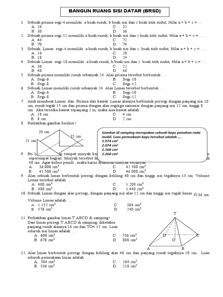 Soal - Soal BRSD | PDF