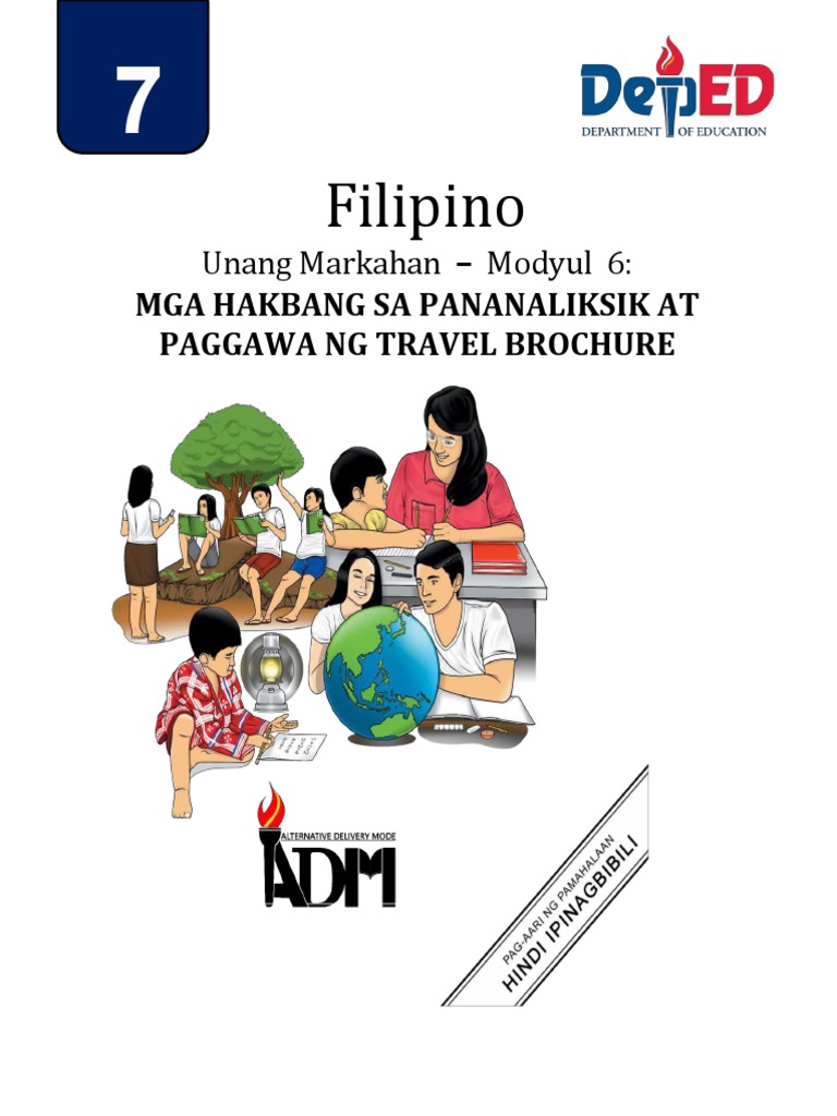 Q1 - Modyul 6 - Pananaliksik at Travel Brochure | PDF