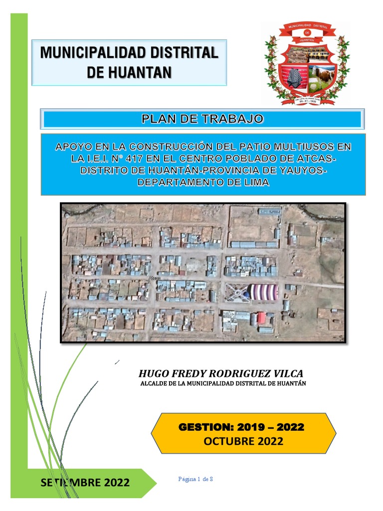 Plan de Mej. Del Patio Multiusos de Iei Atcas | PDF