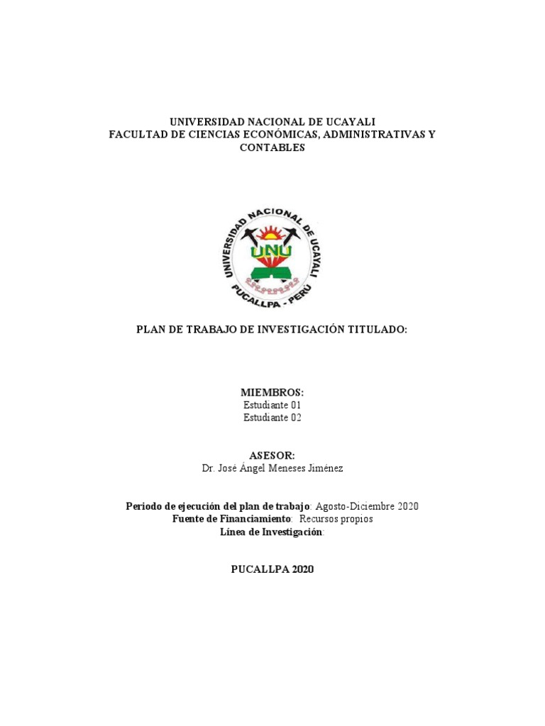 Estructura Del PTI | PDF | Presupuesto | Marketing