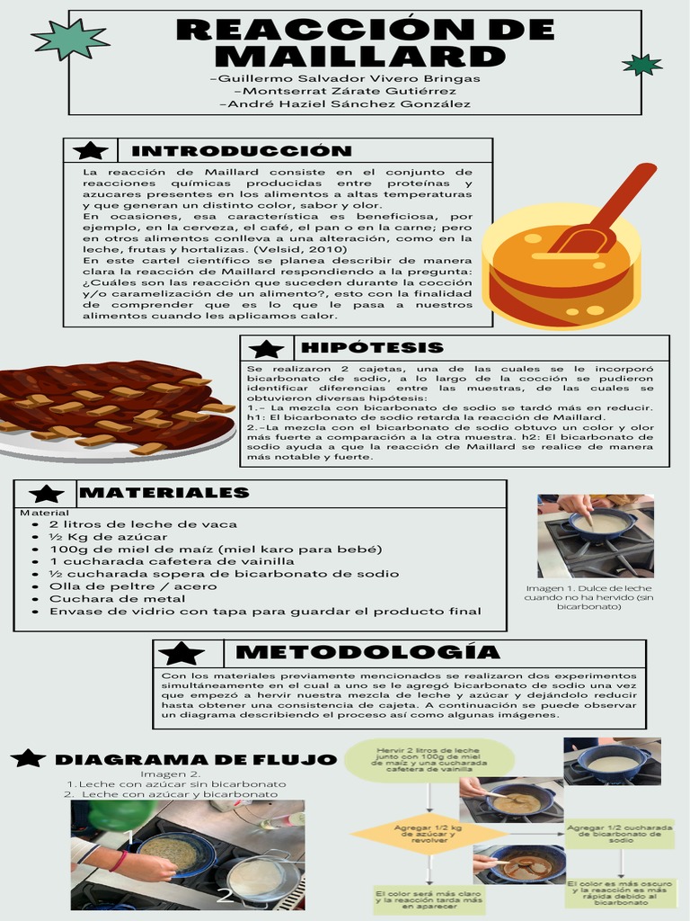 Caramelización y Reacción de Maillard | PDF | Leche | Dieta y nutrición