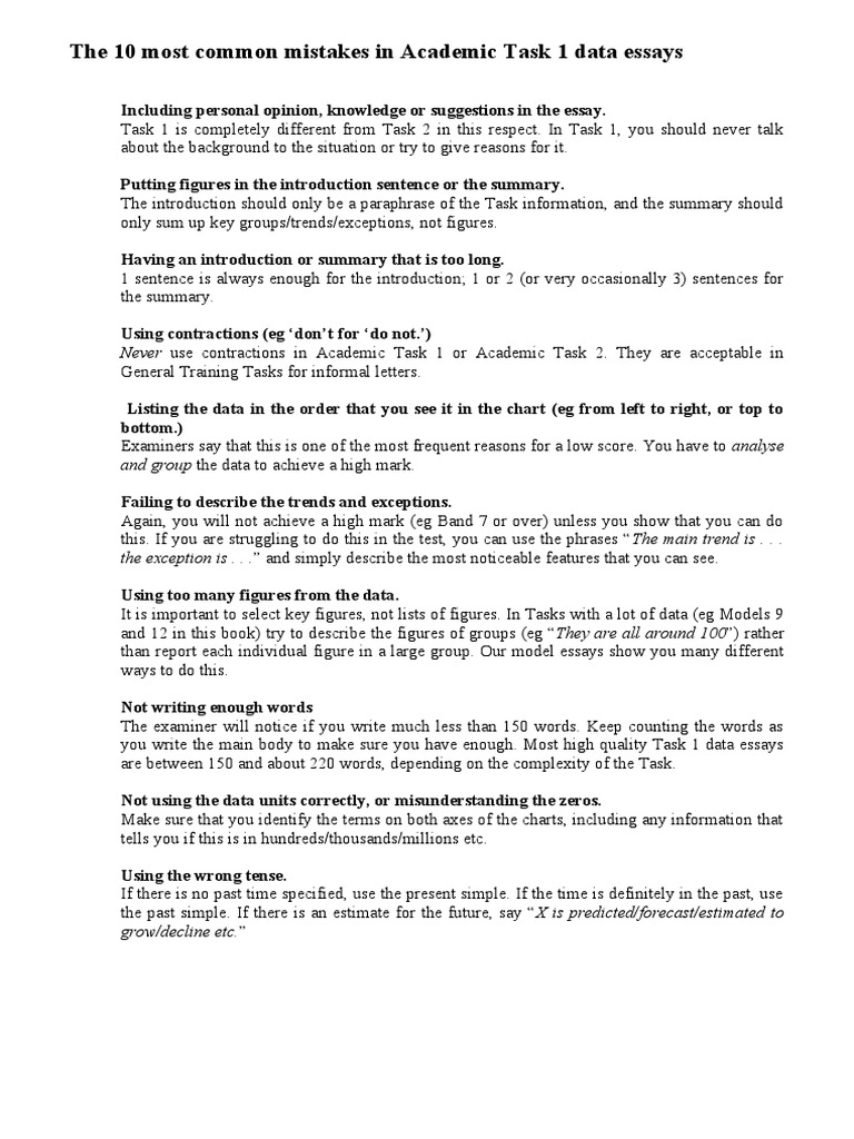 The 10 Most Common Mistakes | PDF | Essays | Time