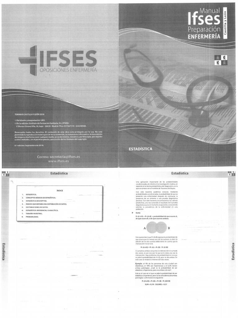 Manual Ifses Preparacion Enfermeria-Estadistica | PDF