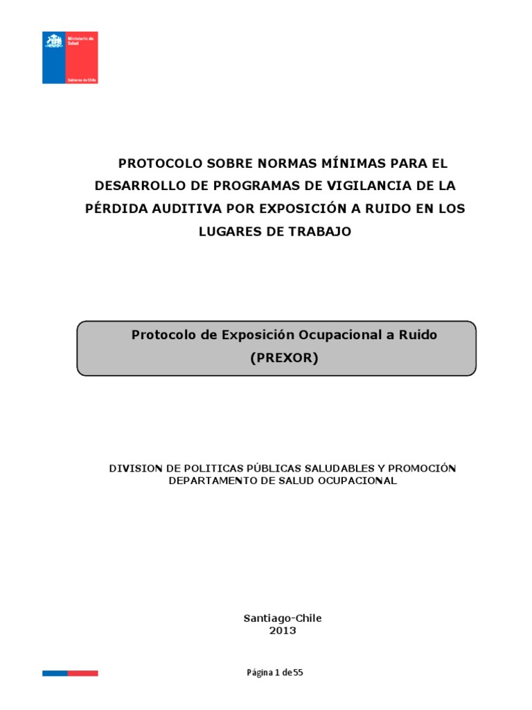 Protocolo de Exposicion Ocupacional A Ruido PREXOR | PDF | Decibel | Sonido