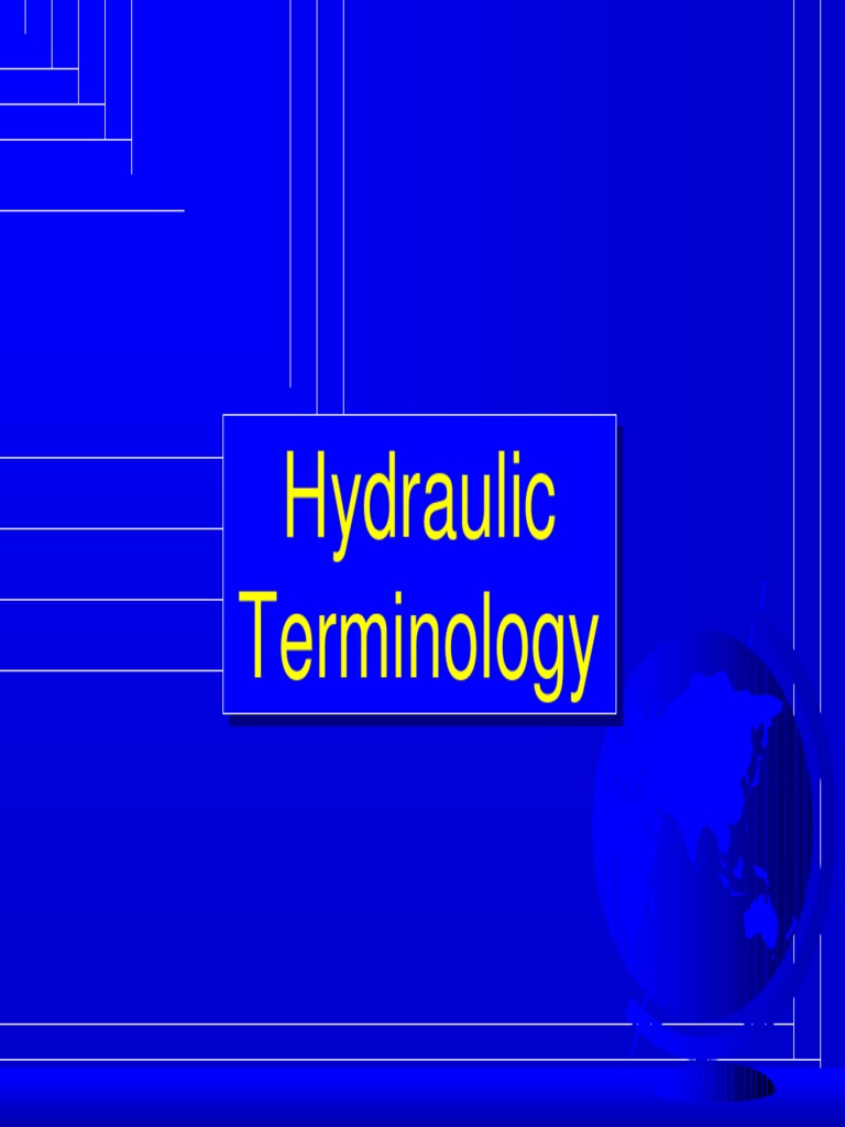 Hydraulic Terms | PDF | Pump | Valve
