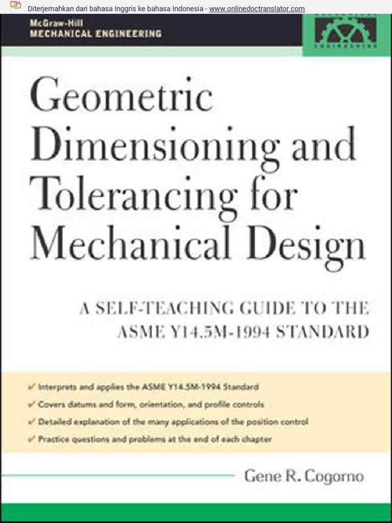 Geometric Dimensioning and Tolerancing For Mechanical Design - Gene R ... Geometric Dimensioning and Tolerancing For Mechanical Design - Gene R ...