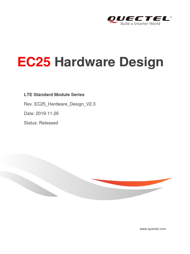 Quectel EC25 Hardware Design V2.3 | PDF | Cellular Network | Electrical ...