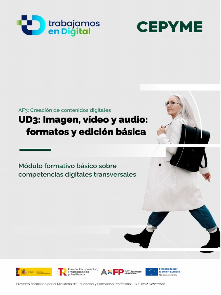 AF3 - UD3 - Imagen, Vídeo y Audio Formatos y Edición Básica | PDF | Píxel | Audio digital