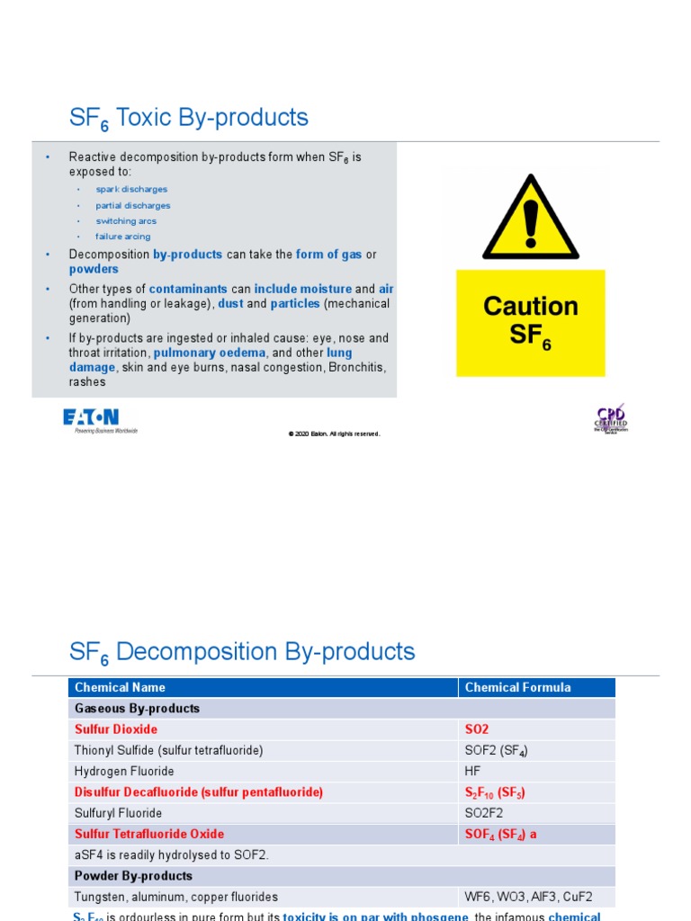 SF6 Byproducts | PDF