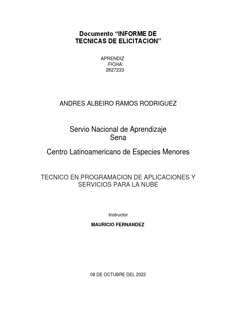 Tecnicas Elicitacion 08-10.22 | PDF | Cuestionario | Caso de uso