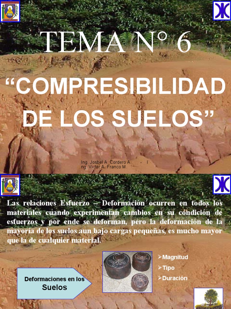 Tema #6. Compresibilidad de Los Suelos. | PDF