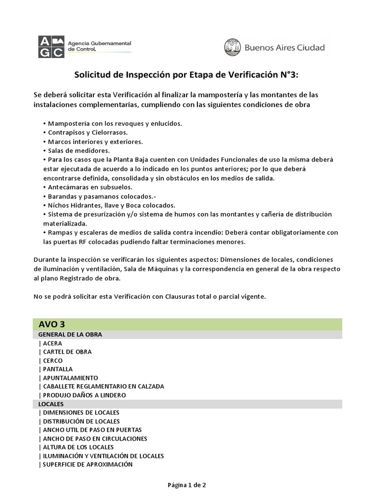 Check List Avo 3 | PDF
