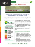 Lead Toxic Heavy Metals Fact Sheet | PDF | Lead | Medical Specialties