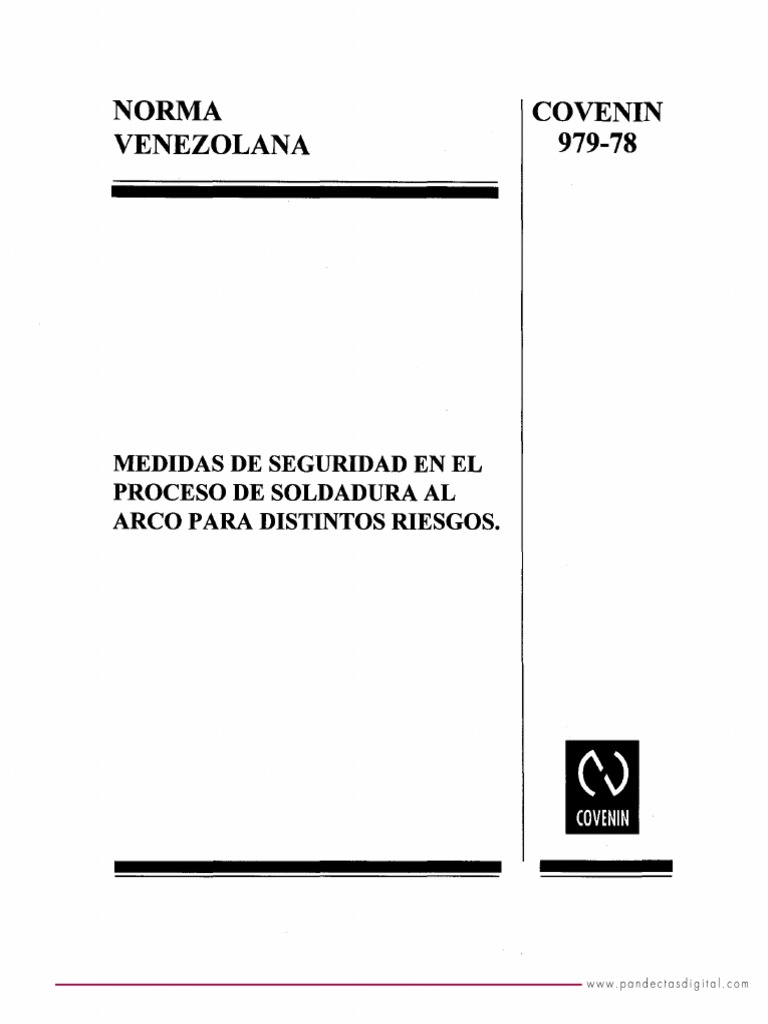 Covenin 979-78 | PDF | Soldadura | Construcción