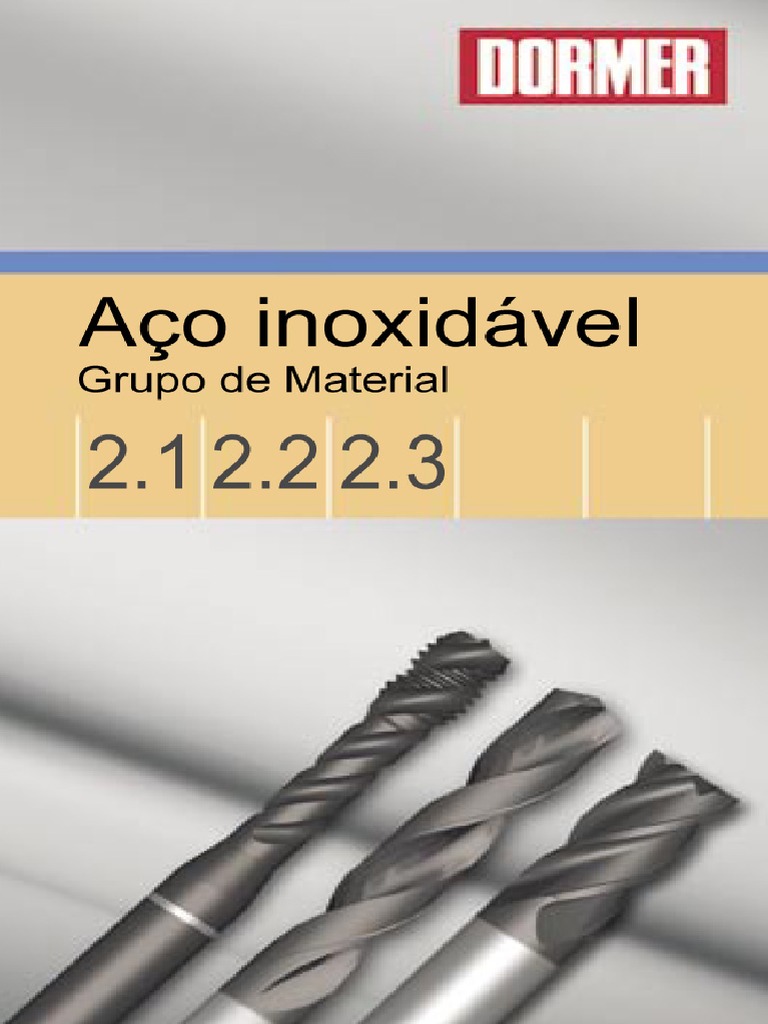 Tabela de Roscas Dormer | PDF | Aço | Aço inoxidável