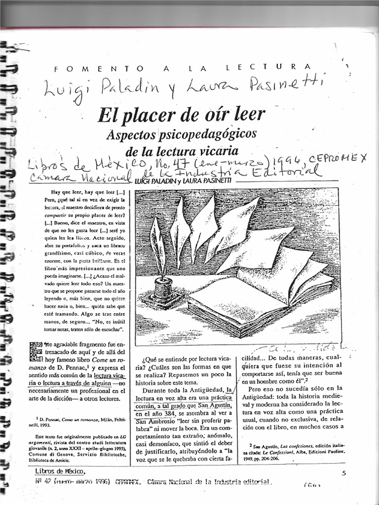 El Placer de Oír Leer | PDF