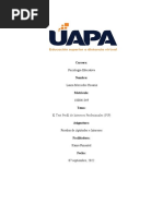 Prueba Pip | PDF | Cognición | Sicología