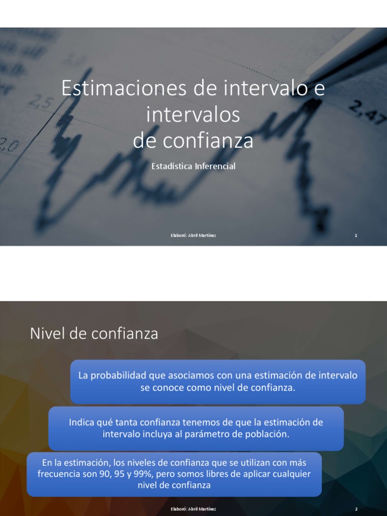 5 - Estimaciones de Intervalo e Intervalo de Confianza | PDF | Intervalo de confianza | Teoría ...