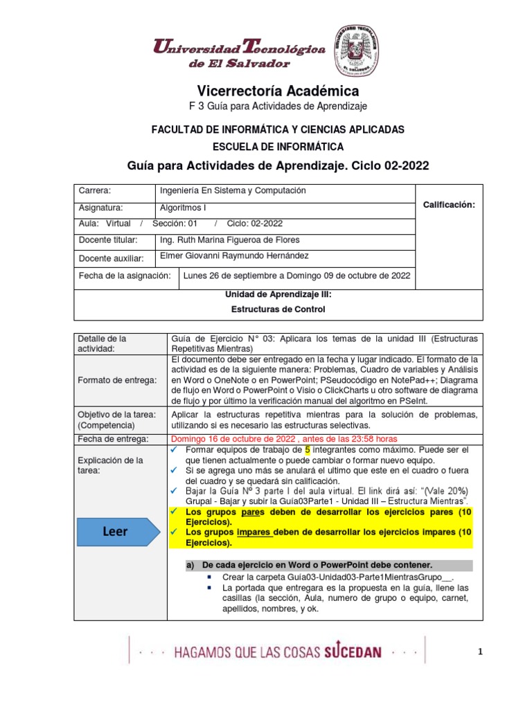 Guia Algoritmos | PDF | Algoritmos | Salario