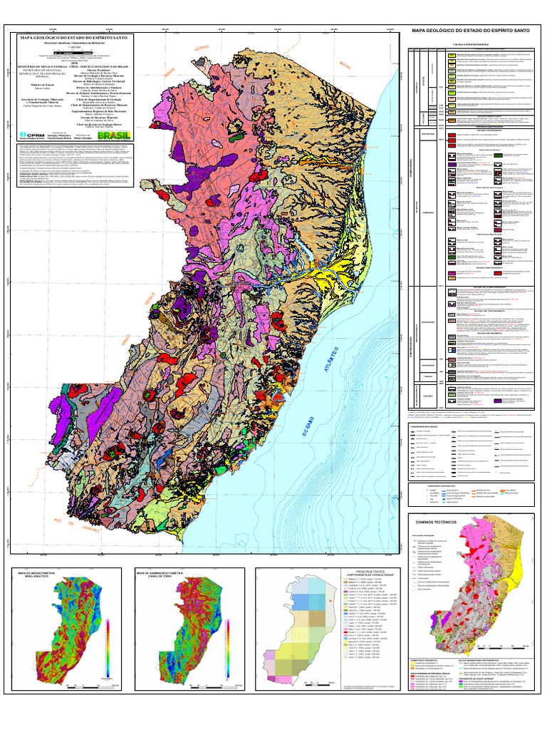 CPRM - Mapa Geologico | PDF | Geodésia | Geologia