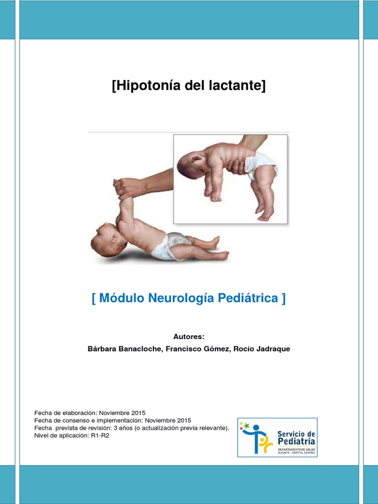 Hipotonía en Lactantes: Diagnóstico y Manejo | PDF | Escoliosis ...